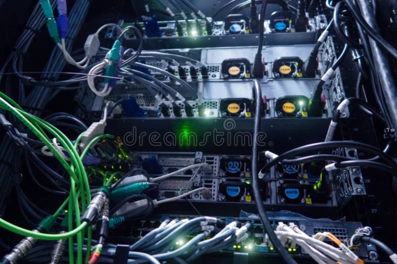 Server Back Side Showing Wiring Stock Photos - Free & Royalty-Free ...