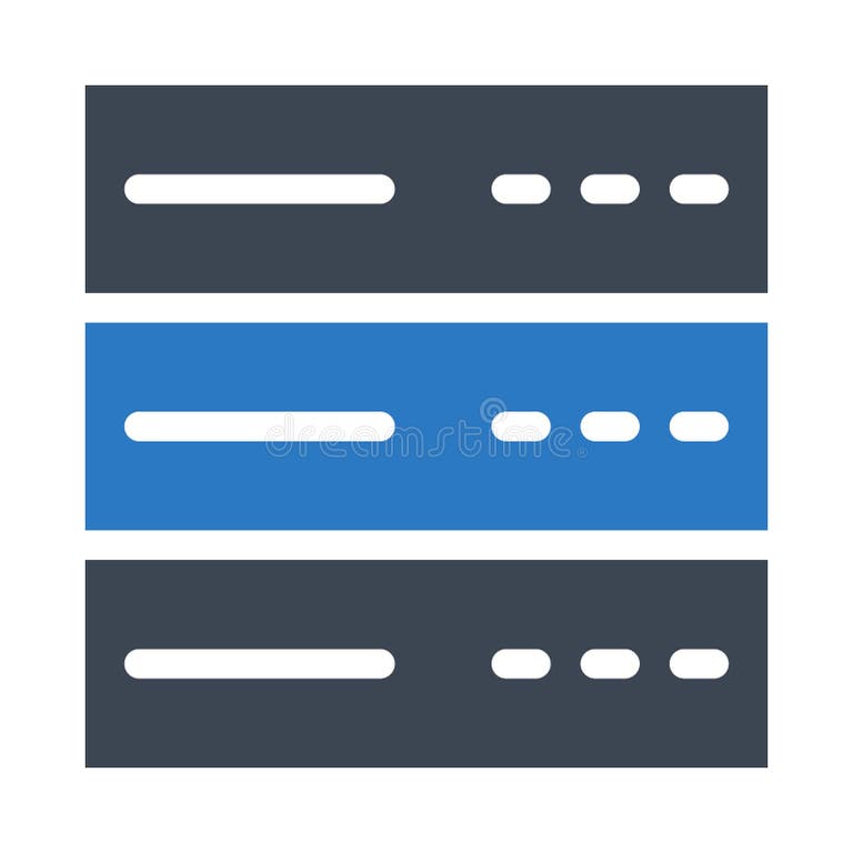 Server Glyph Colour Vector Icon Stock Vector - Illustration of design ...