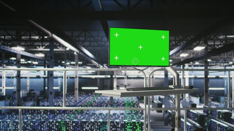 Server Hub Green Screen Computer Monitoring Systems Stock Footage - Video of configuring ...