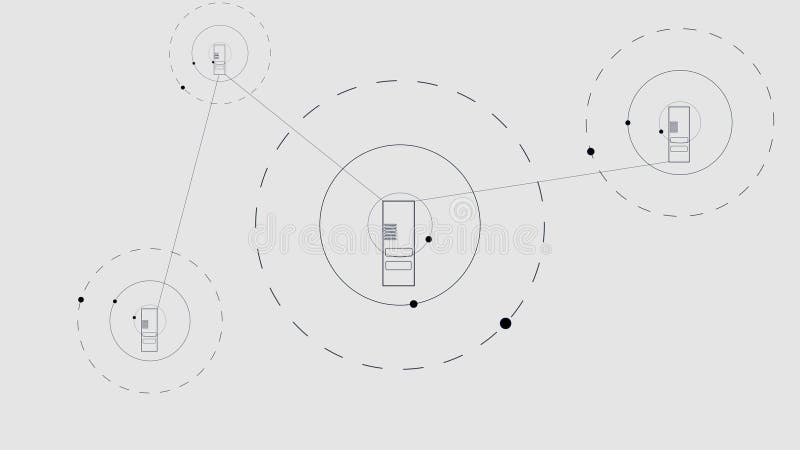 Server Icon, Animation and Cloud Computing for Connection, Global ...