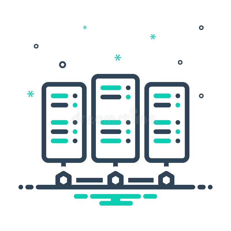 Server Backup - Flat Minimal Icon Stock Vector - Illustration of modern ...