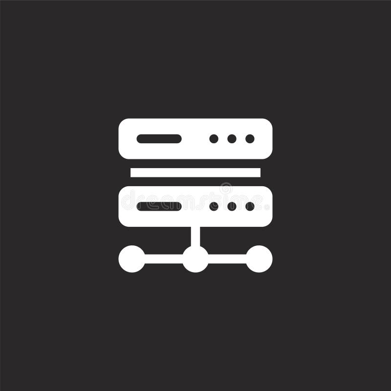 Server Icon. Filled Server Icon for Website Design and Mobile, App ...