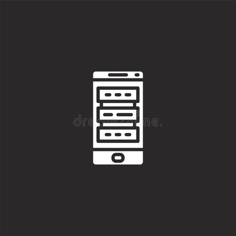Server Icon. Filled Server Icon for Website Design and Mobile, App ...