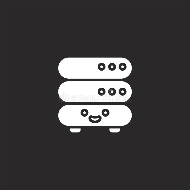 Server Icon. Filled Server Icon for Website Design and Mobile, App ...