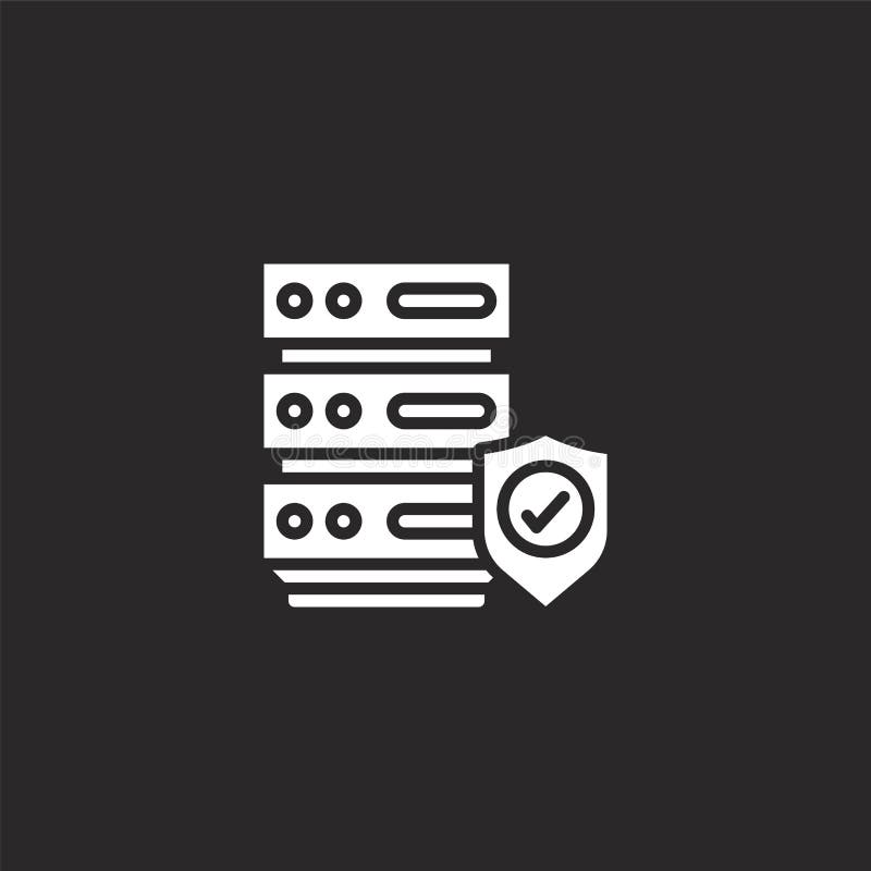 Server Icon. Filled Server Icon for Website Design and Mobile, App ...