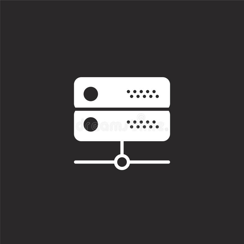 Server Icon. Filled Server Icon for Website Design and Mobile, App ...
