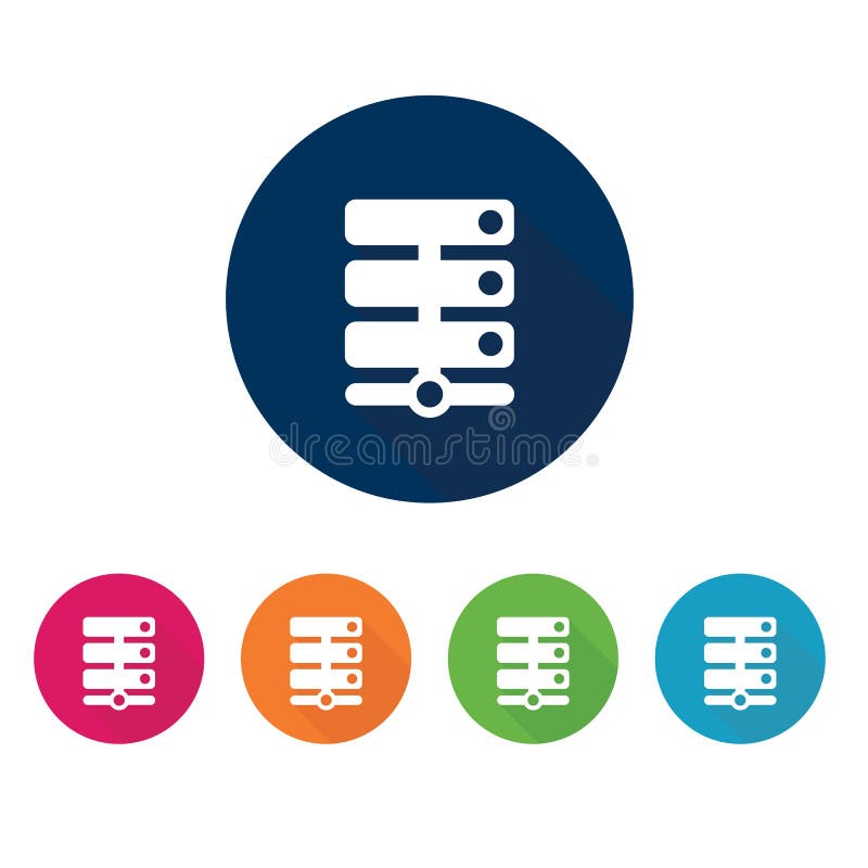 Server.Technology Symbol. Vector Set. Stock Illustration - Illustration ...