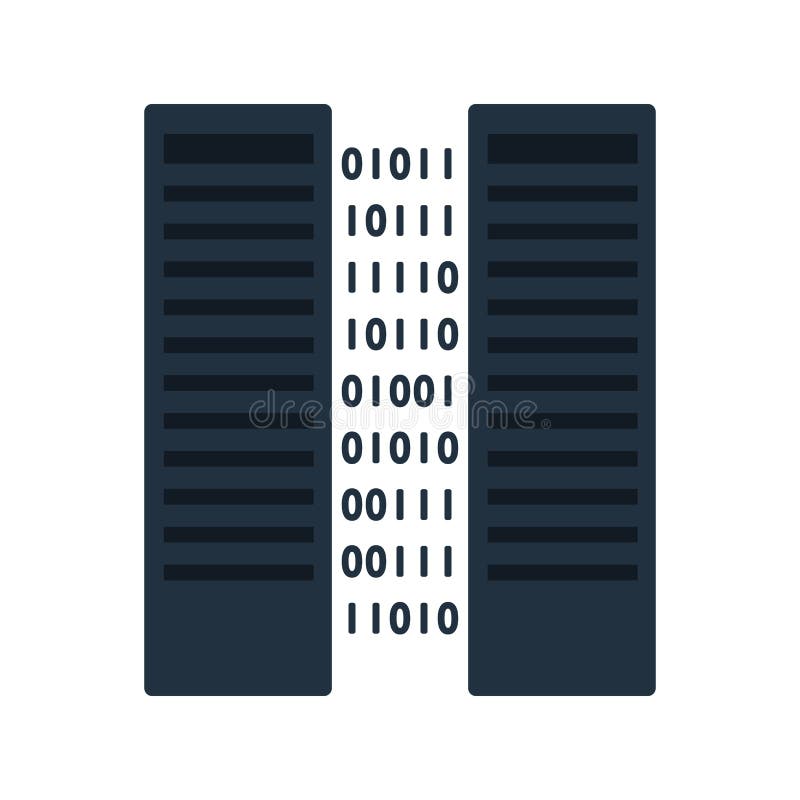 Server Icon stock vector. Illustration of code, symbol - 143426094