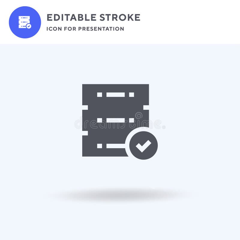 Server icon vector, filled stock vector. Illustration of technology ...