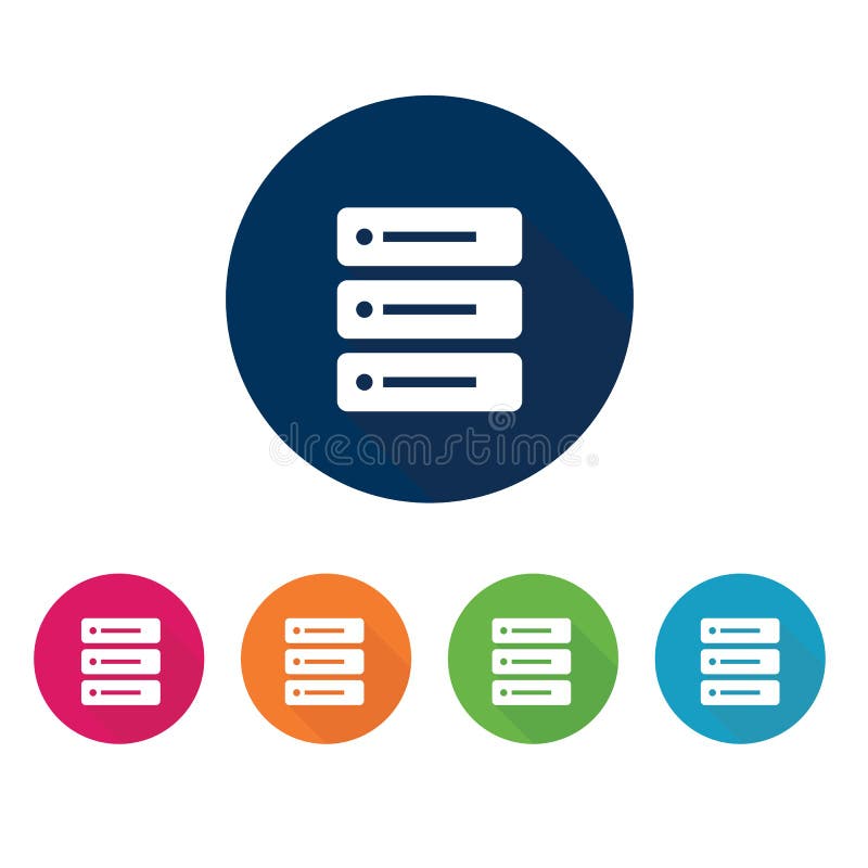 Storage Symbol. Database Icon. Design Vector Set. Stock Illustration ...