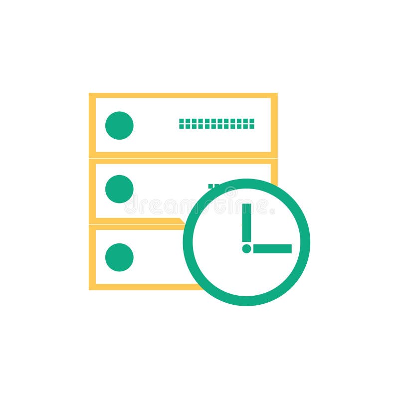 Server Icon Vector Sign and Symbol Isolated on White Background, Server ...