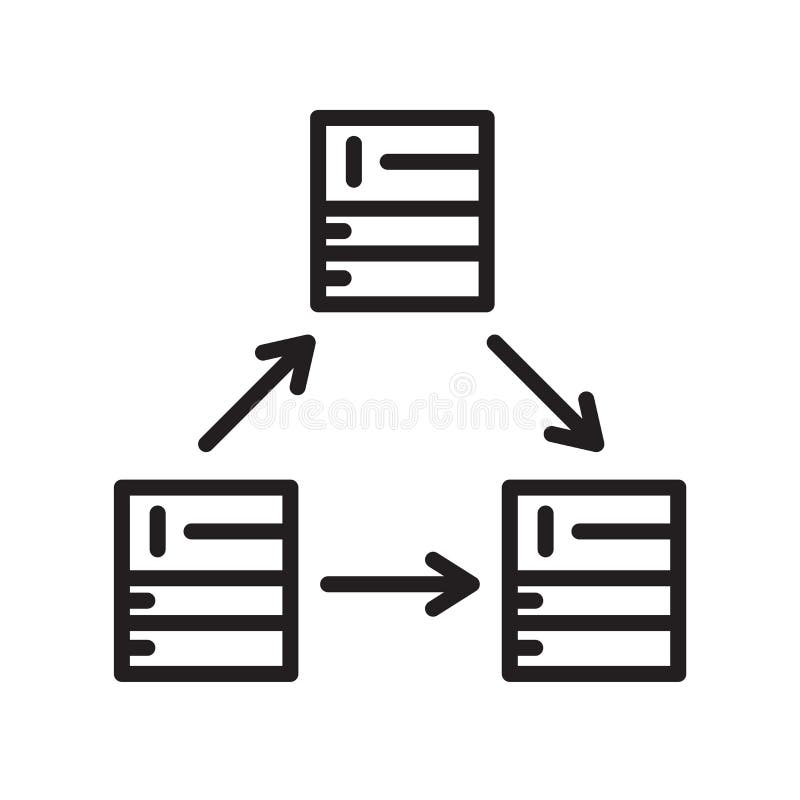 Server Icon Vector Sign and Symbol Isolated on White Background Stock ...