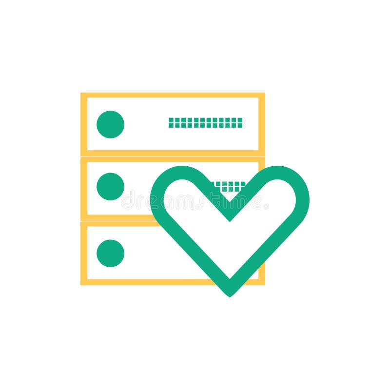 Server Icon Vector Sign and Symbol Isolated on White Background, Server ...