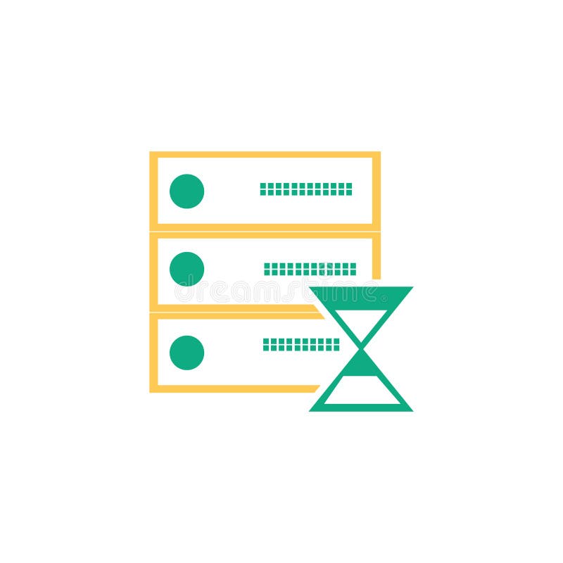 Server Icon Vector Isolated on White Background, Server Sign Stock ...