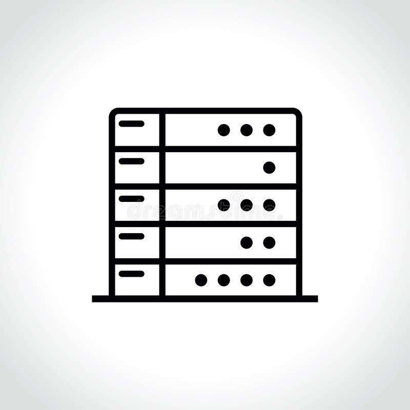 Database server icon stock vector. Illustration of cylinder - 107782687
