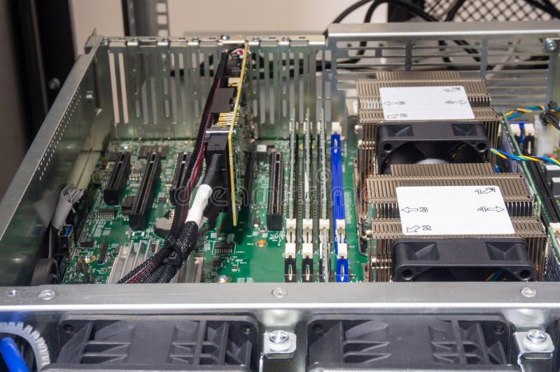 The Server Installed in the Data Center Stock Photo - Image of replace ...