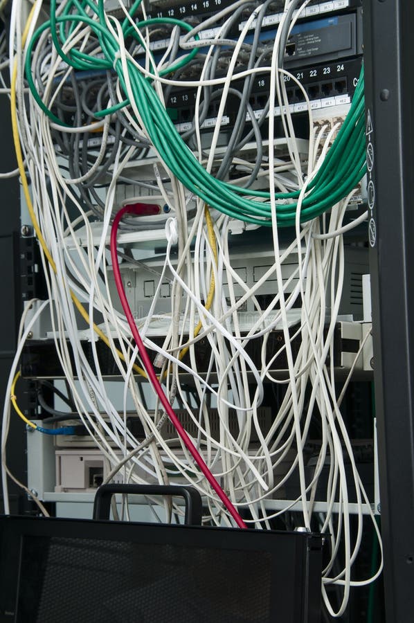 Server-Kabel stockfoto. Bild von ausrüstung, elektronik - 51291452