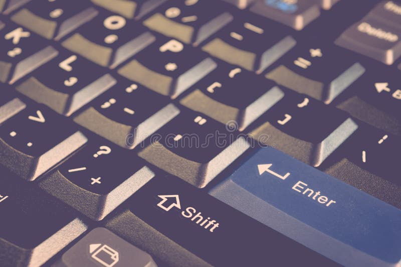 Keyboard for Computer Server or Desktop Computer Stock Photo - Image of ...