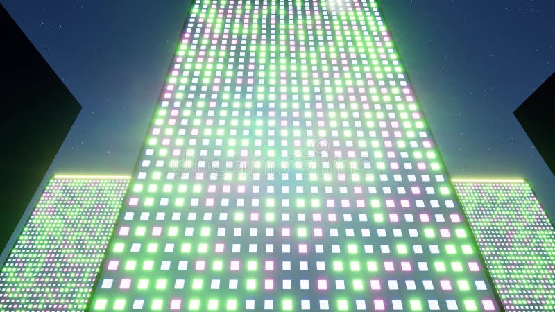 Server Led Lights Datacenter Innovation Technology 3d Stock ...