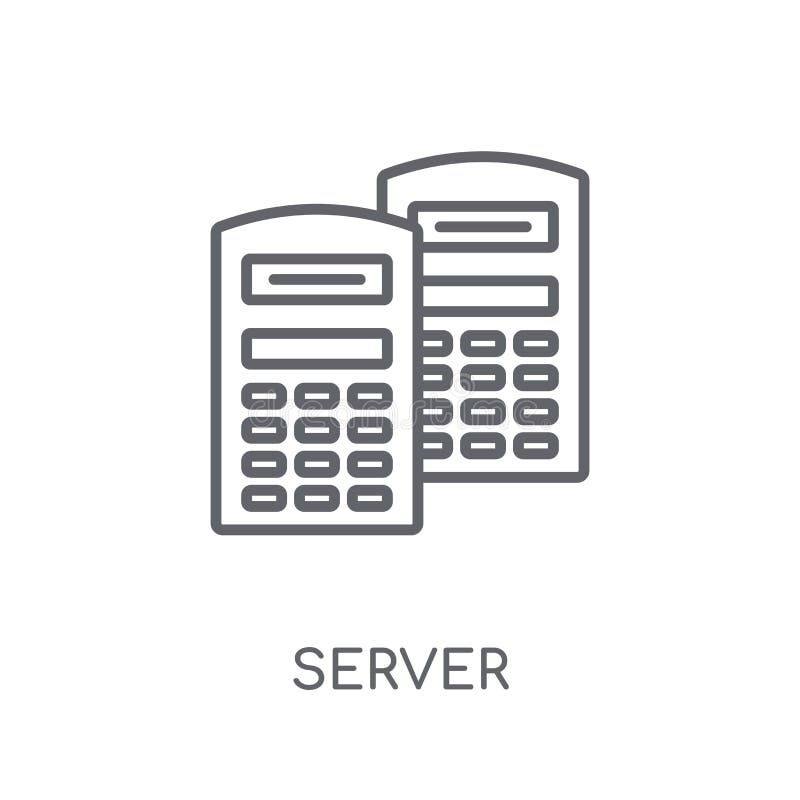 Server Linear Icon. Modern Outline Server Logo Concept on White Stock ... Server Linear Icon. Modern Outline Server Logo Concept on White Stock ...