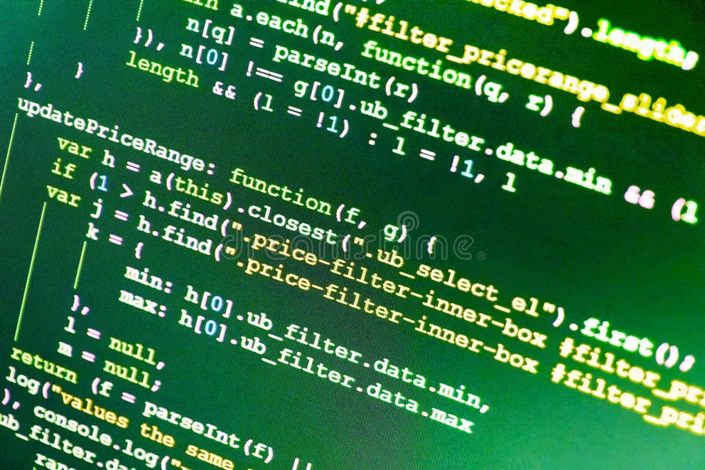 CSS, JavaScript and HTML Usage. Stock Photo - Image of abstract ...