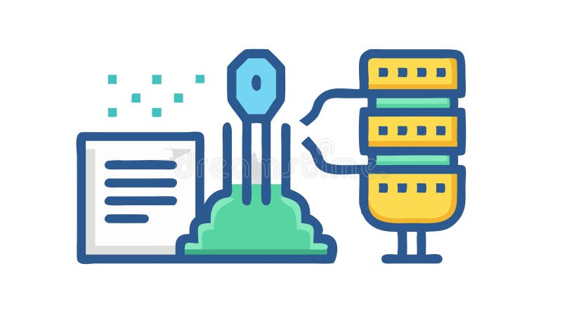 Server Management Control Icon, System Operations, Vector Design ...