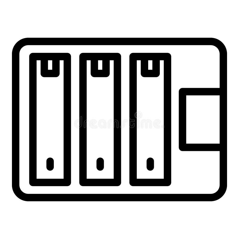 Server Memory Rack Icon Outline Vector Stock Illustrations – 18 Server ...
