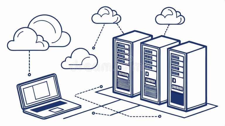 Server Network Devices, Data Center Vector, it Infrastructure ...