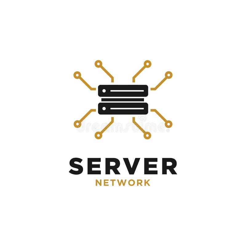 Server Network Logo Design Inspiration Stock Vector - Illustration of ...
