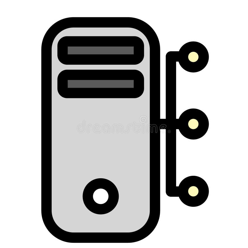 Server Network Symbol - Artificial Intelligence Icon Stock Vector ...