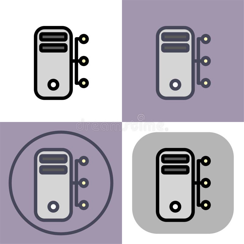 Server Network Symbol - Artificial Intelligence Icon Stock Vector ...