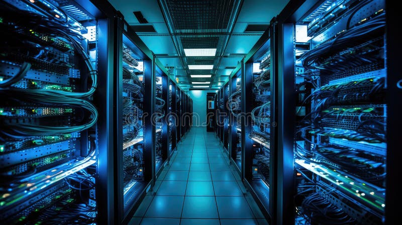 Server Networking Equipment Stock Illustration - Illustration of dhcp ...