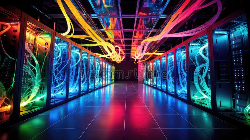 Server Networking Equipment Stock Image - Image of networking, setup ...