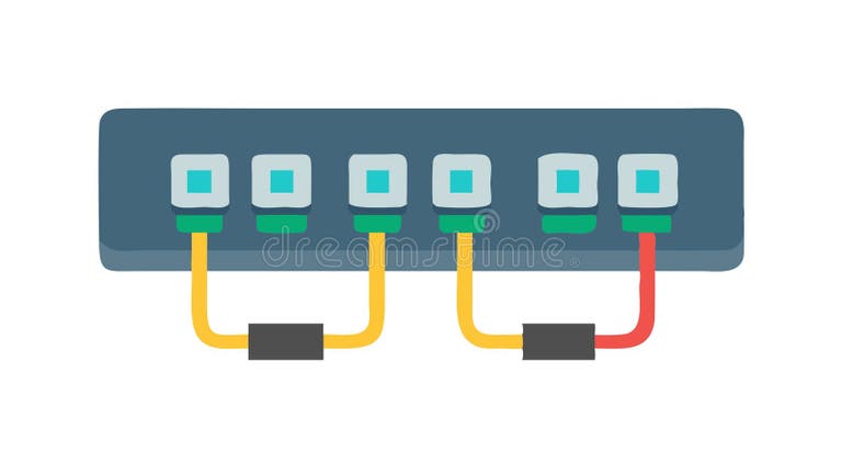 Server Networking Switch Icon Flat Design it Equipment, Vector Design ...