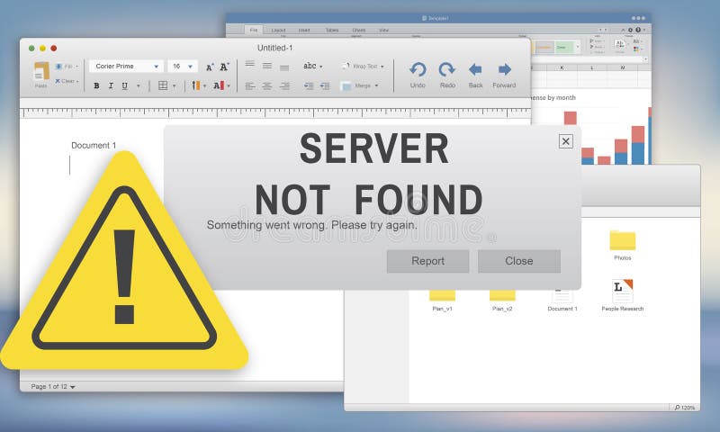 Not Found Error Failure Problems Concept Stock Image - Image of ...