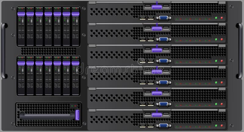 Network Server Cable Management Stock Photo - Image of cables, capacity ...