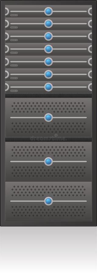 Network Server Rack stock vector. Illustration of technology - 17891898