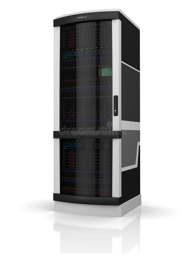 Network server rack stock illustration. Illustration of hosting - 21637475