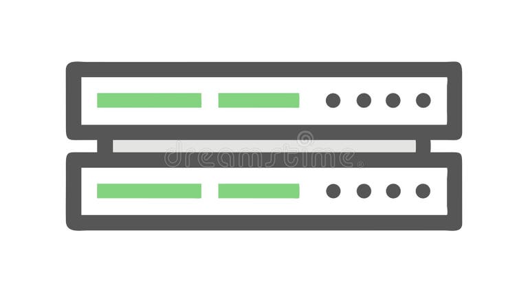 Server Rack, Data Center and Network Infrastructure Equipment, Vector Design Generative AI Stock ...