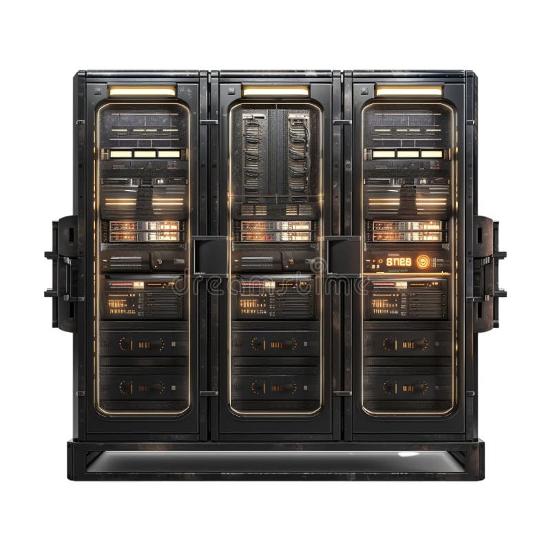Server Rack in Data Center on Transparent Background - Ai Generated ...