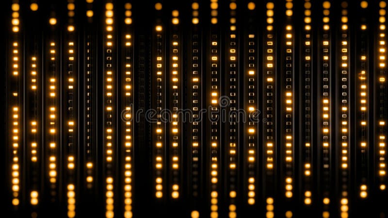 Server Rack Grid with Glowing Vertical Lights Stock Photo - Image of ...