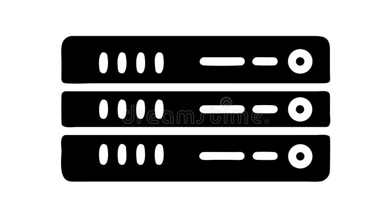 Server Rack Icon, Data Center Management, Vector Design Generative AI Stock Vector ...