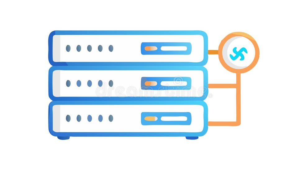 Server Rack Icon, Data Center, Network, Hosting, Technology, Vector ...