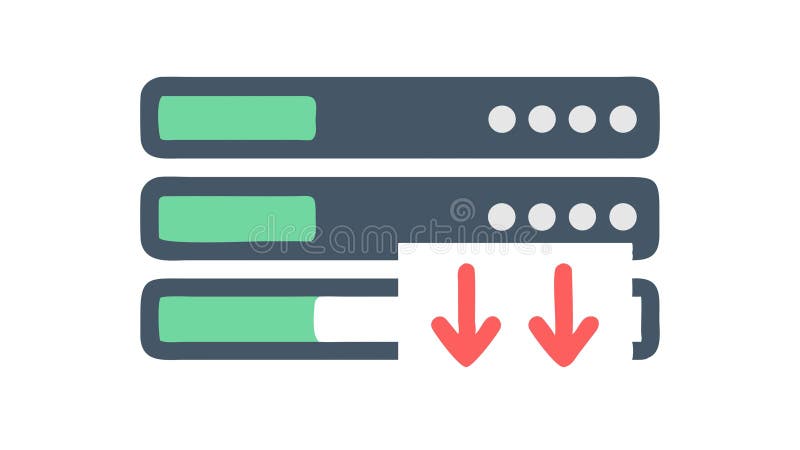 Server Rack Icon. Data Center, Network Storage, Cloud Computing, Vector Design Generative AI ...