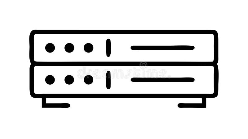 Server Rack Icon for Data Center and Network Storage, Vector Design ...