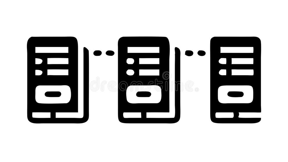 Server Rack Icon for Data Center and Network Storage, Vector Design Generative AI Stock Vector ...