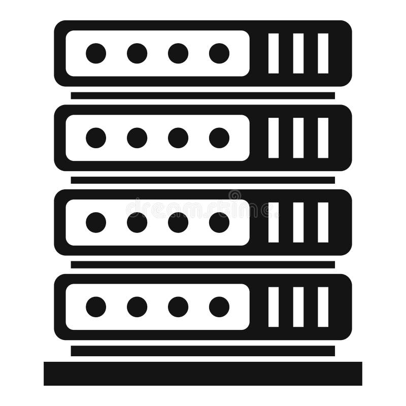 Ai Server Rack Icon, Outline Style Stock Vector - Illustration of ...
