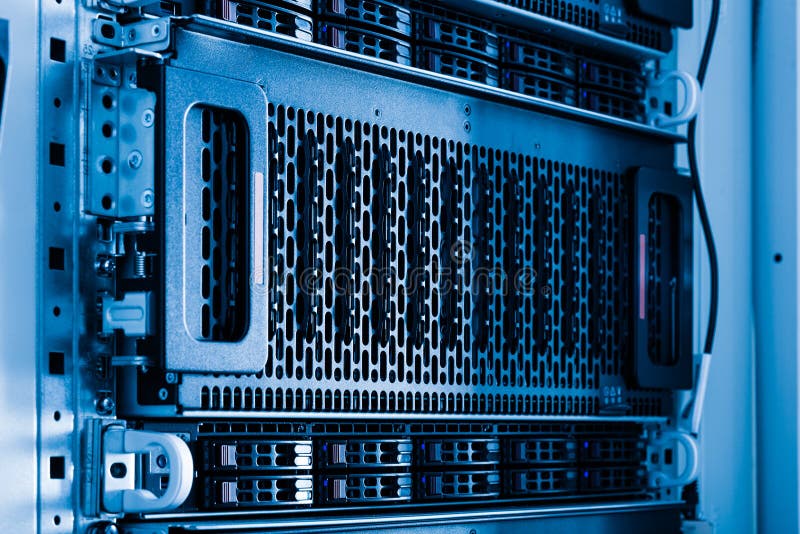 Server Rack Inside Data Center Room Stock Image - Image of business ...