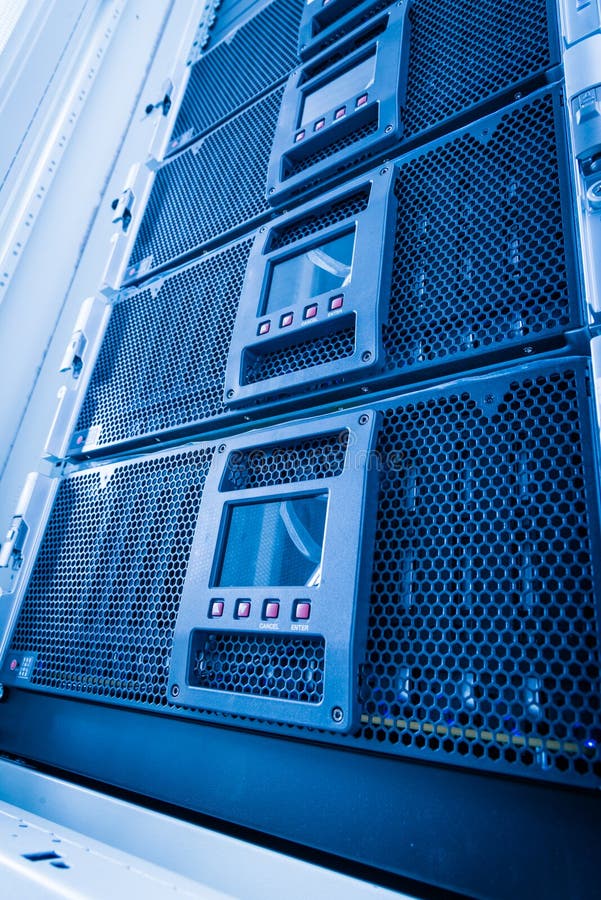 Server Rack Inside Data Center Room Stock Image - Image of database ...
