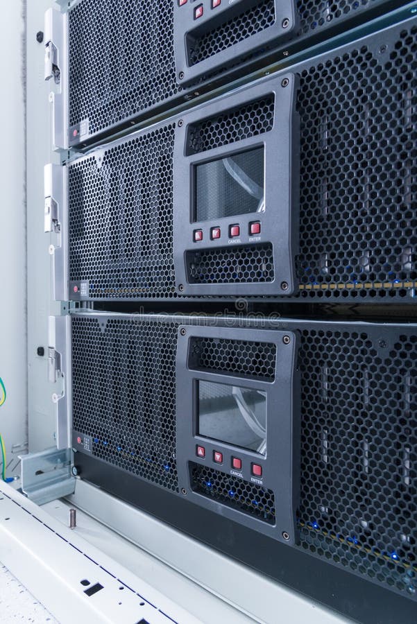 Server Rack Inside Data Center Room Stock Photo - Image of system ...